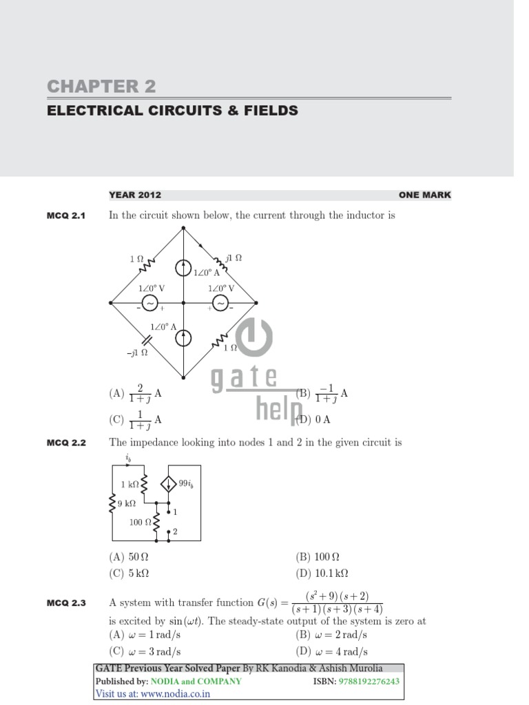 Electrical Circuits & Fields | PDF | Capacitor | Inductor