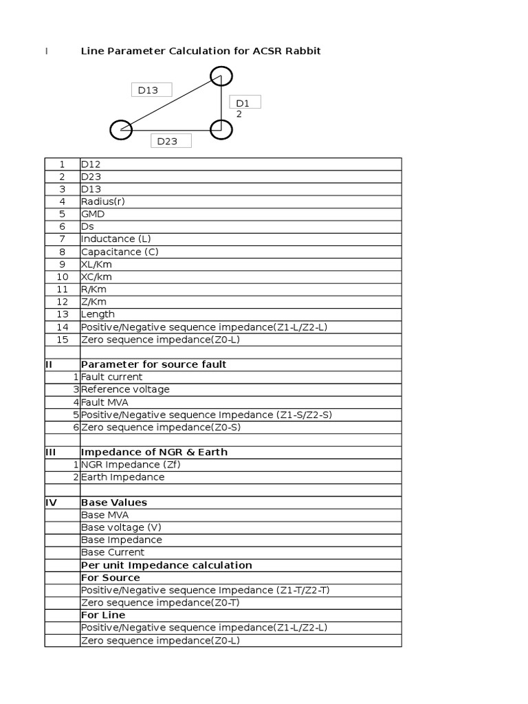 Fault Current Calculation - 11 KV Line | PDF