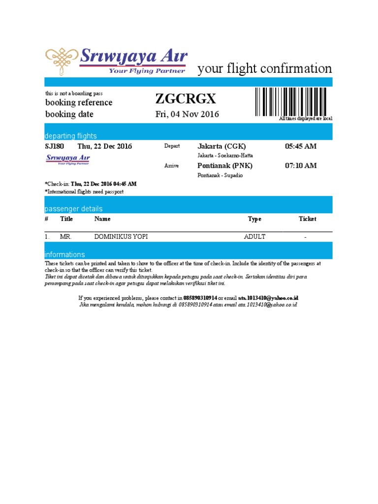 ZGCRGX: Your Flight Confirmation | PDF