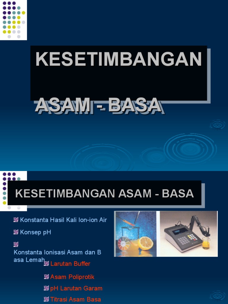 Konsep Kesetimbangan Asam-Basa | PDF