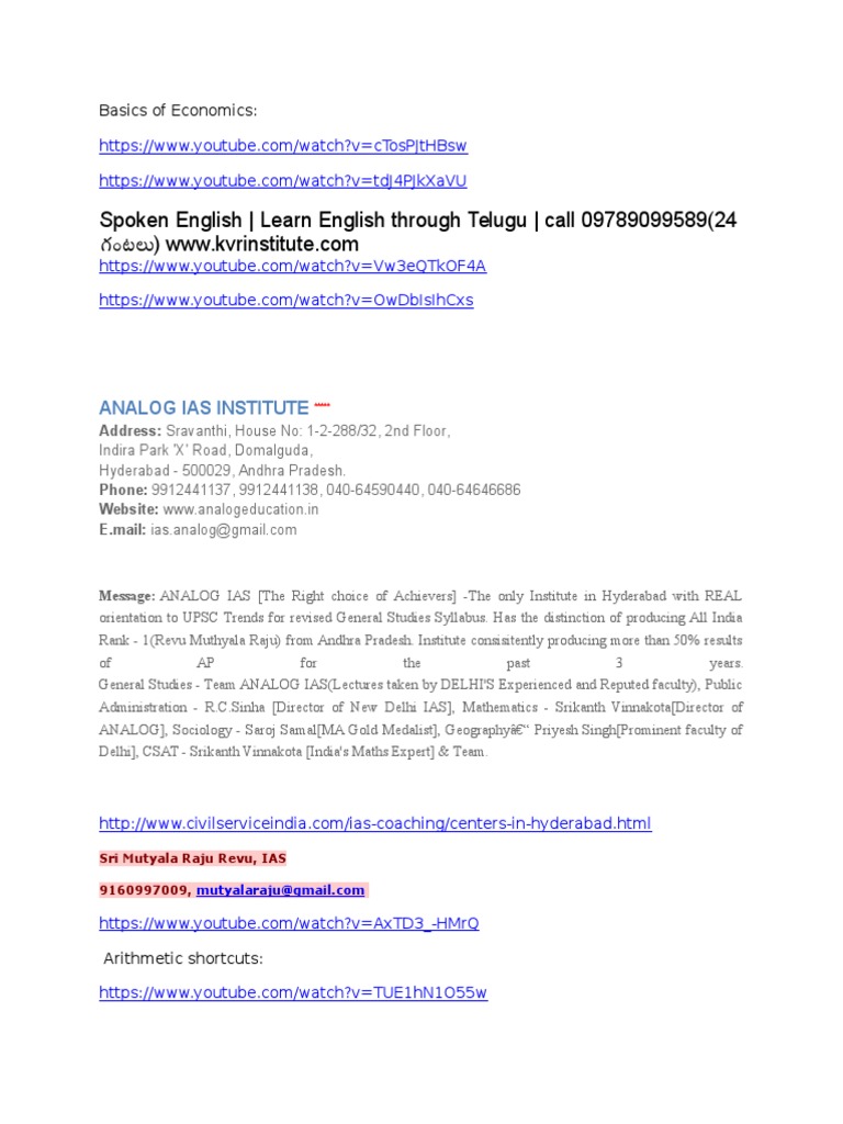 Basics of Economics | PDF