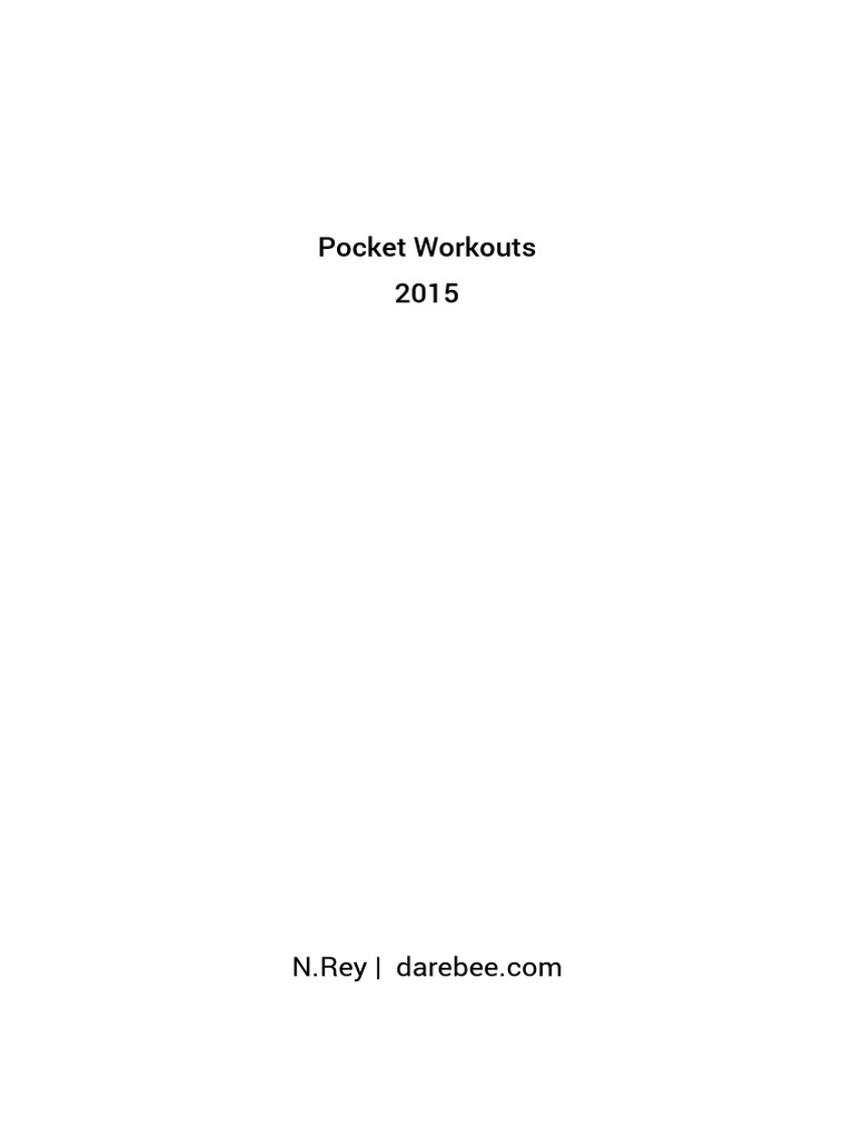 Pocket Workouts | PDF | Aerobic Exercise | Physical Exercise