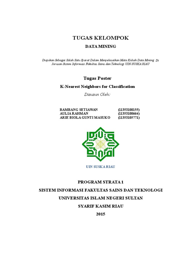 Materi KNN (Data Mining) | PDF