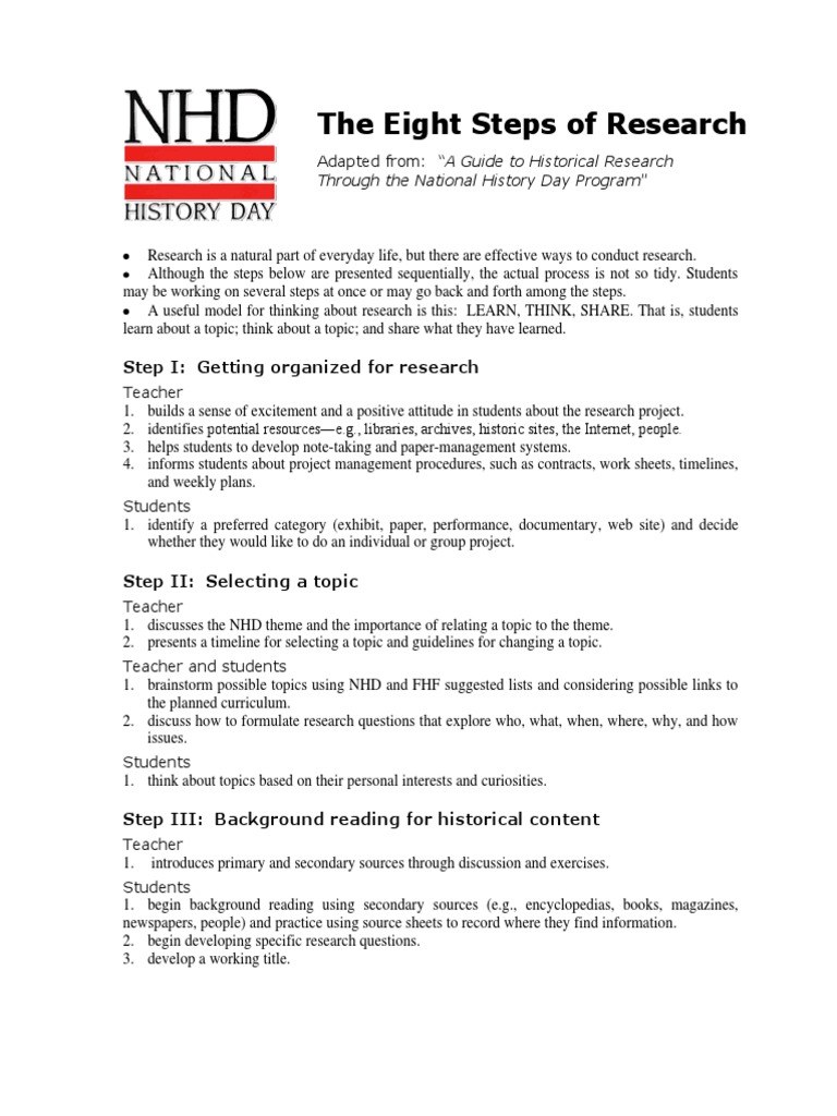 8steps PDF | PDF | Thesis | Educational Psychology