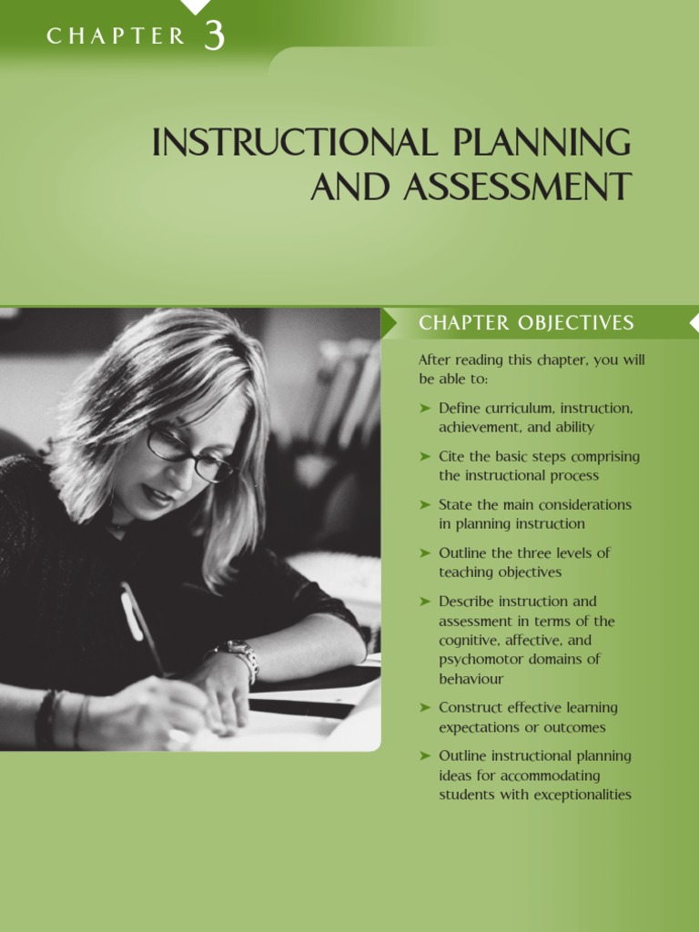 Instructional Planning and Assessment: Chapter Objectives | PDF ...