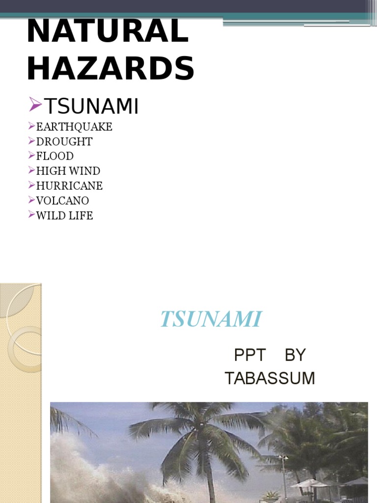 Natural Hazards: Tsunami | PDF | Tsunami | Disasters