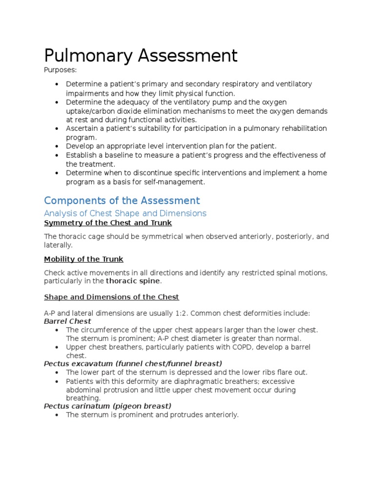 Pulmonary Assessment | Thorax | Apnea