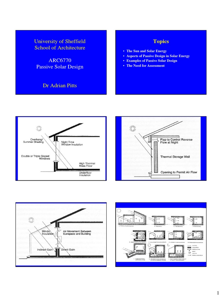 Passive Solar Design Course Guide | PDF | Technology & Engineering
