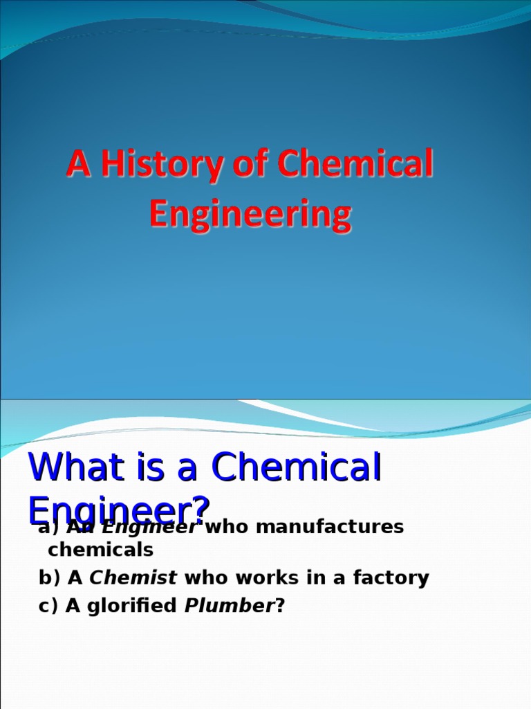 History of Chemical Engg | PDF | Sodium Carbonate | Chemical Engineering