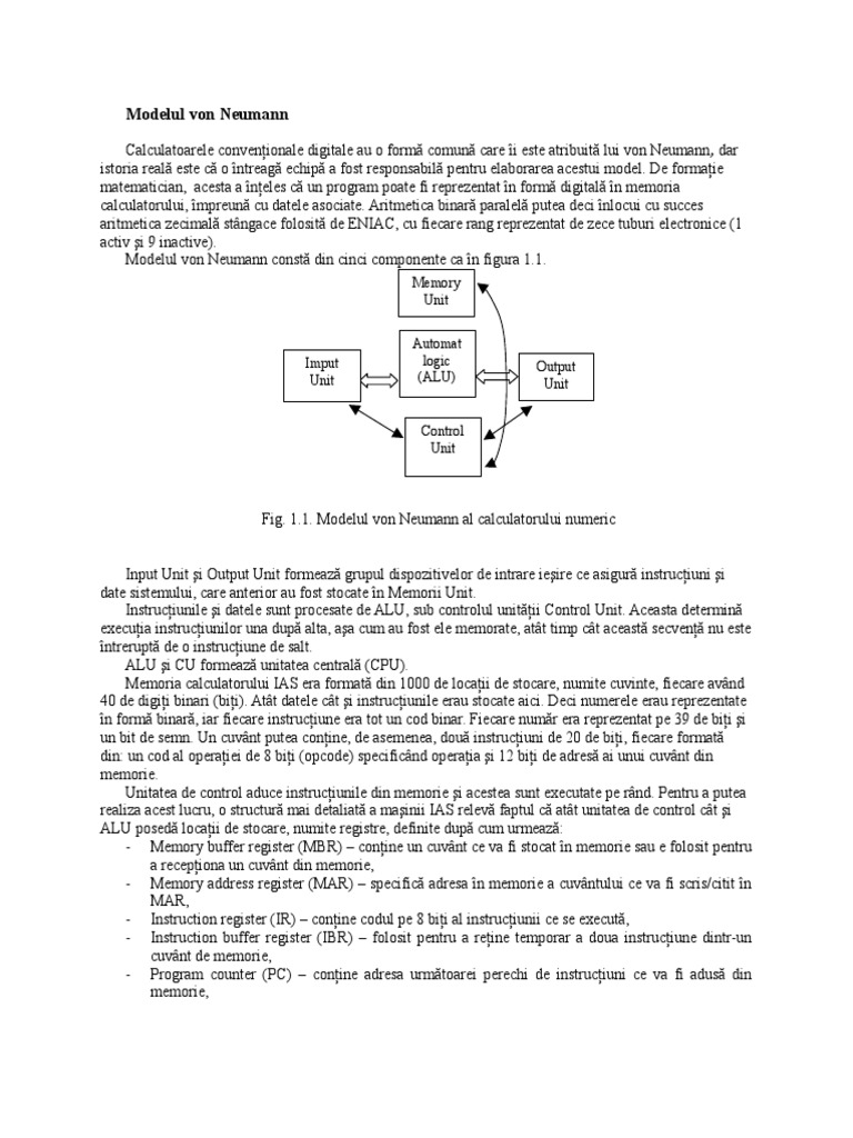 Modelul Von Neumann | PDF
