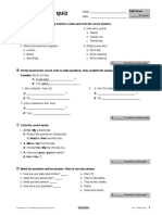 Ventures Level 4 Tests and Answer Key | PDF | Adolescence