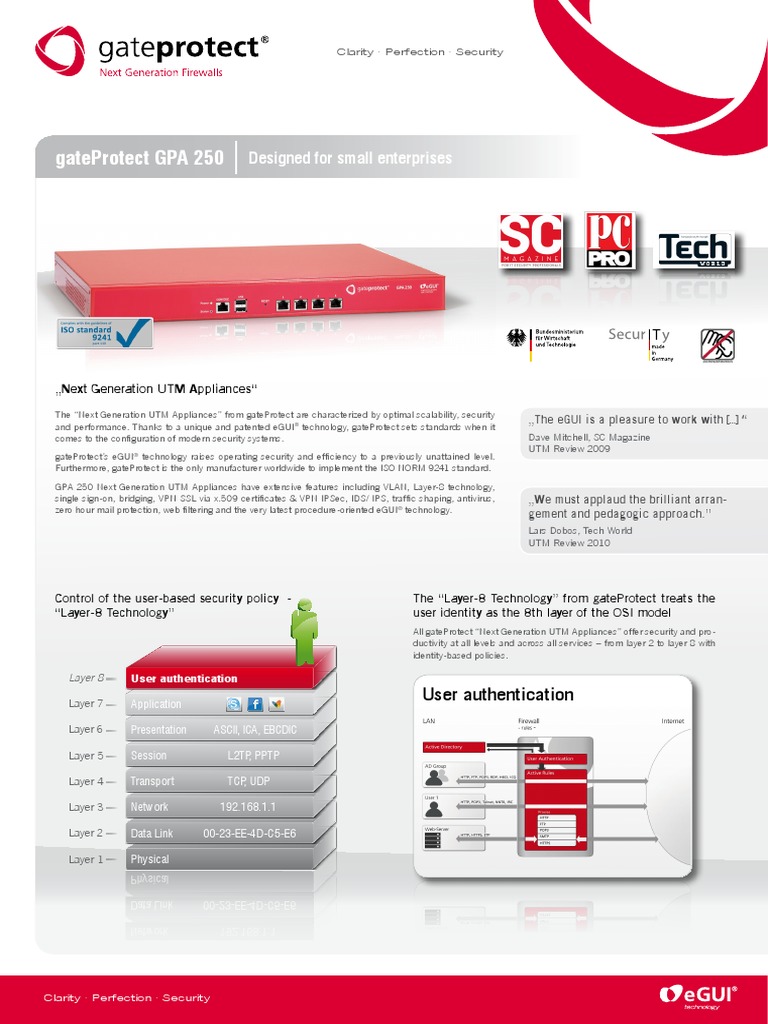 Gateprotect Gpa 250: Designed For Small Enterprises | PDF | Transport ...