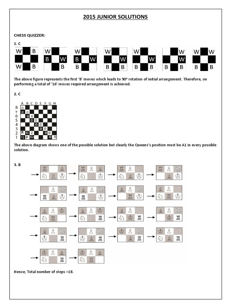 Technothlon 15 Junior Solutions | PDF
