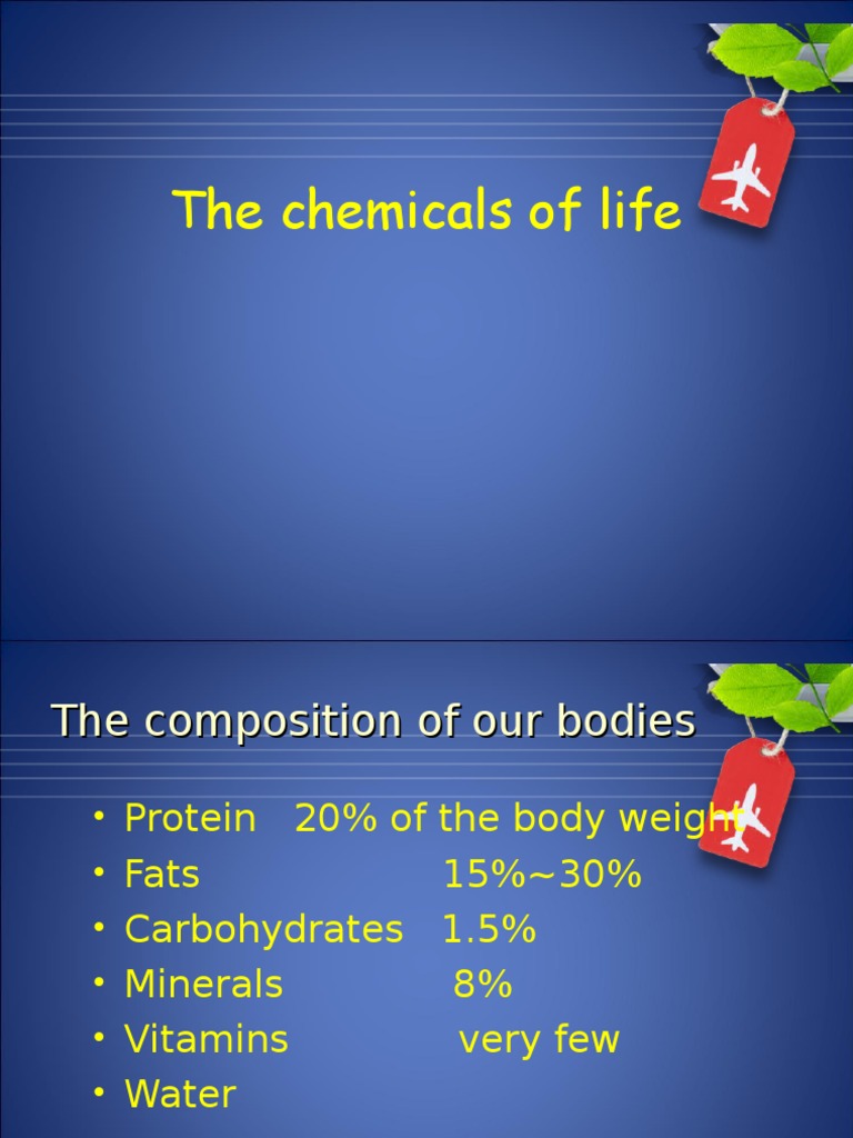 IGCSE Biology Chapter4 The Chemicals of Life | PDF | Fat | Carbohydrates