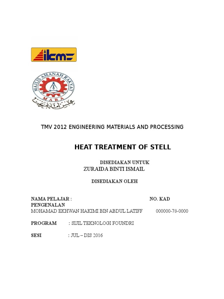 Rawatan Haba Engineering Material (IKM LUMUT) | PDF