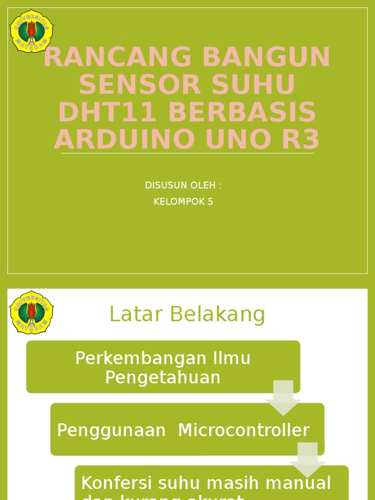 Rancang Bangun Sensor Suhu Dht11 Berbasis Arduino Uno | PDF