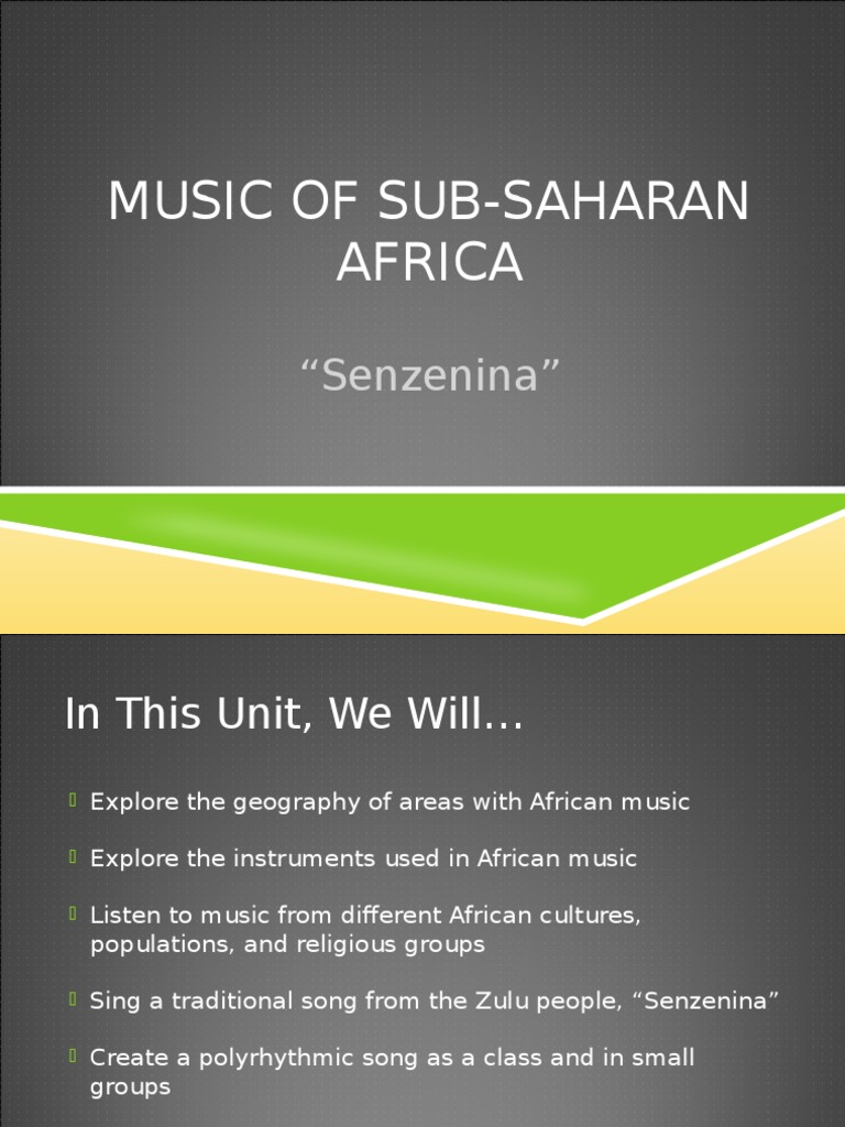 Sub Saharan African Music | PDF | Sub Saharan Africa | Africa