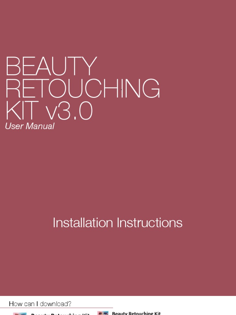 Photoshop Beauty Kit Guide | PDF | Adobe Photoshop | Software