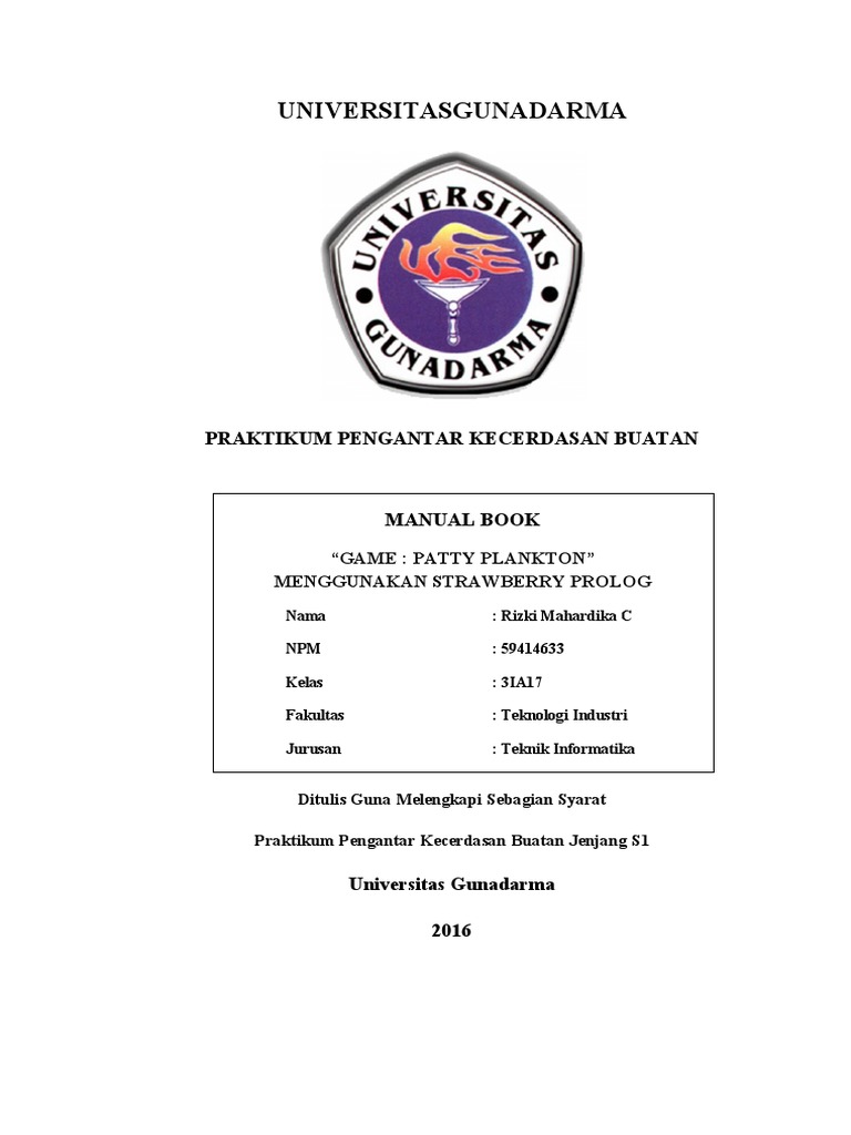 Praktikum AI: Game Patty Plankton | PDF | Komputer
