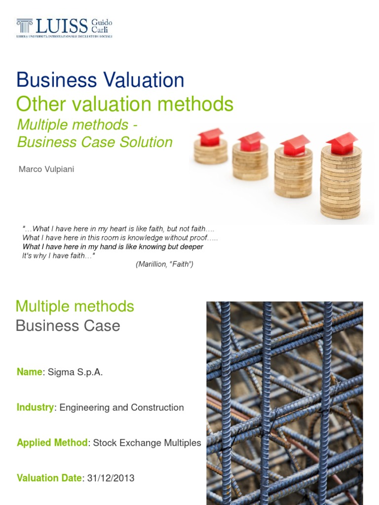 Lecture 3 1 Multiples SOLUTION 18032014 v2 | PDF | Valuation (Finance ...