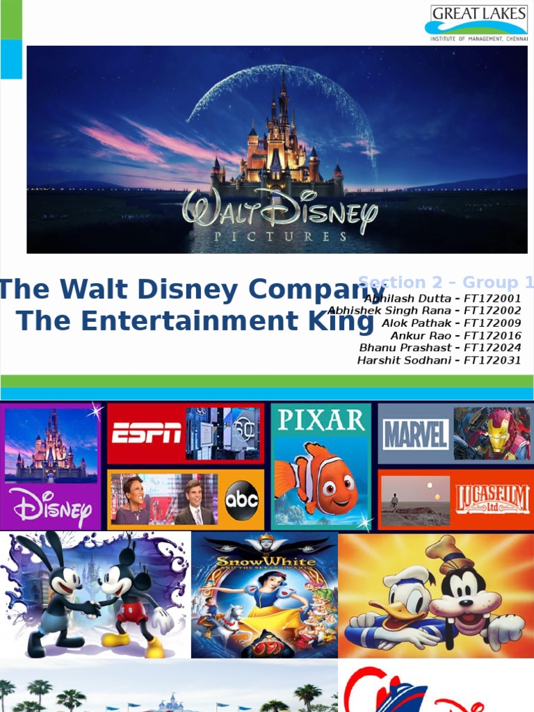 Section 2 Group 1 Walt Disney | PDF | The Walt Disney Company | Business