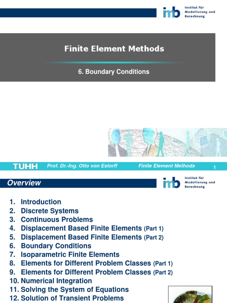 FEM-06 Boundary Conditions | PDF | Matrix (Mathematics) | Finite Element Method