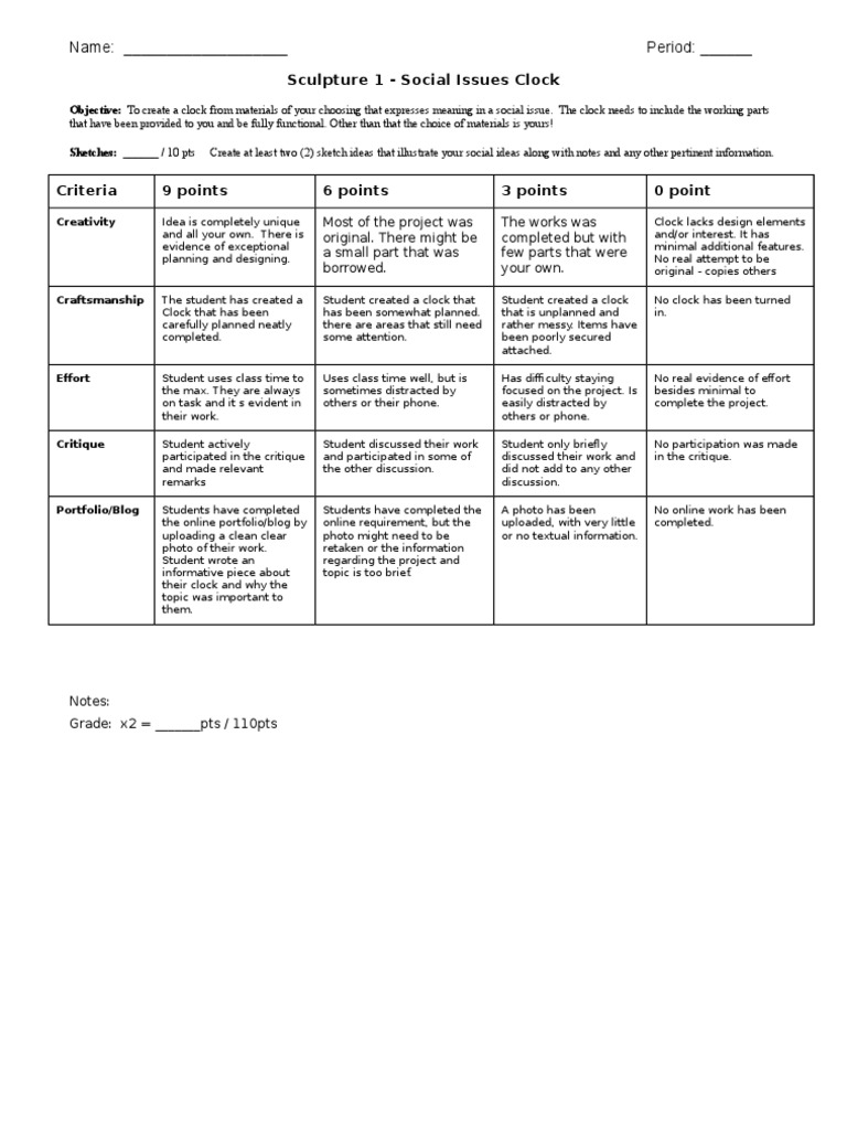 Lesson 2 Rubric | PDF