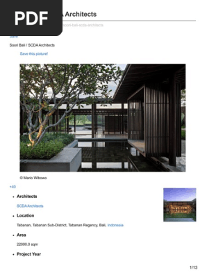 Scda Architects Soori Bali Soori Estate | Tabanan, Bali | Indonesia
