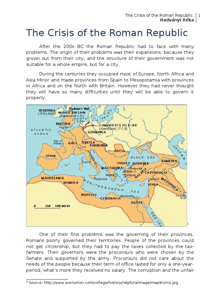 The Crisis of The Roman Republic | PDF | Roman Republic | Former Republics