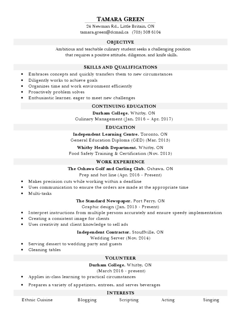 Tamara Green-Resume | PDF