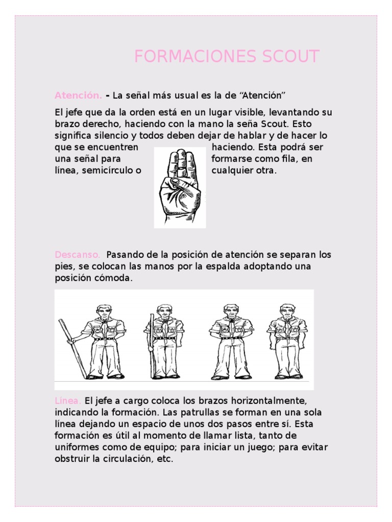 Formacion Scout 1 | PDF | Exploración | Deportes