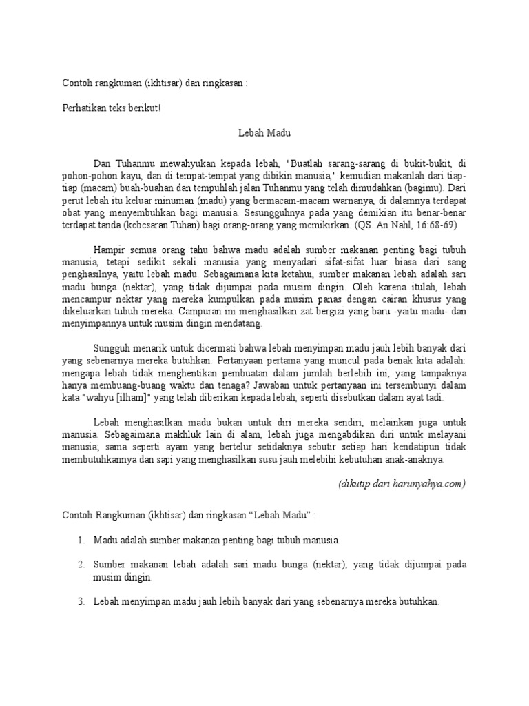 Contoh Rangkuman | PDF