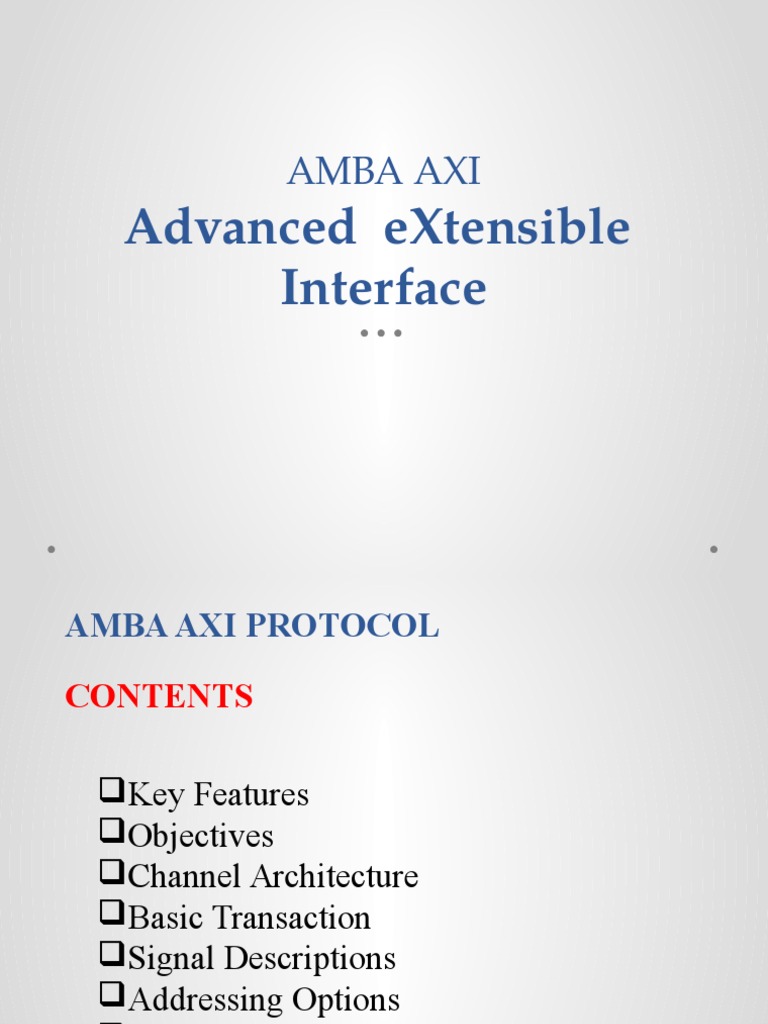 Amba Axi | PDF | Cpu Cache | Integer (Computer Science)