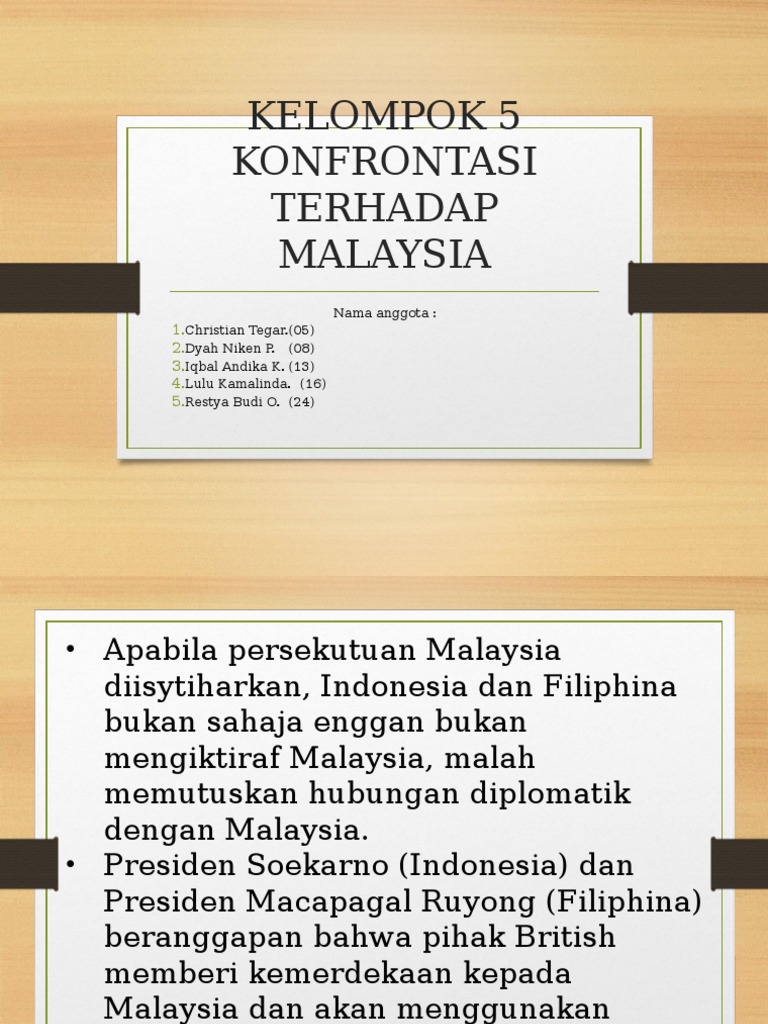 Konfrontasi | PDF