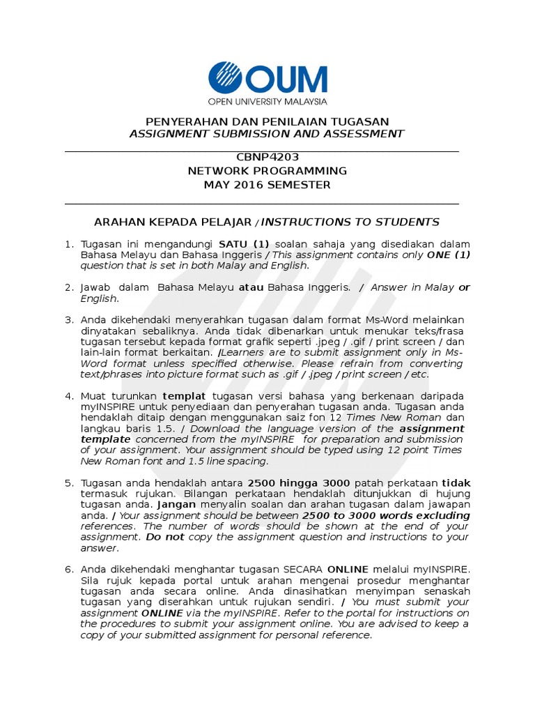 Soalan Network Programming | PDF | Rubric (Academic) | Concurrent Computing