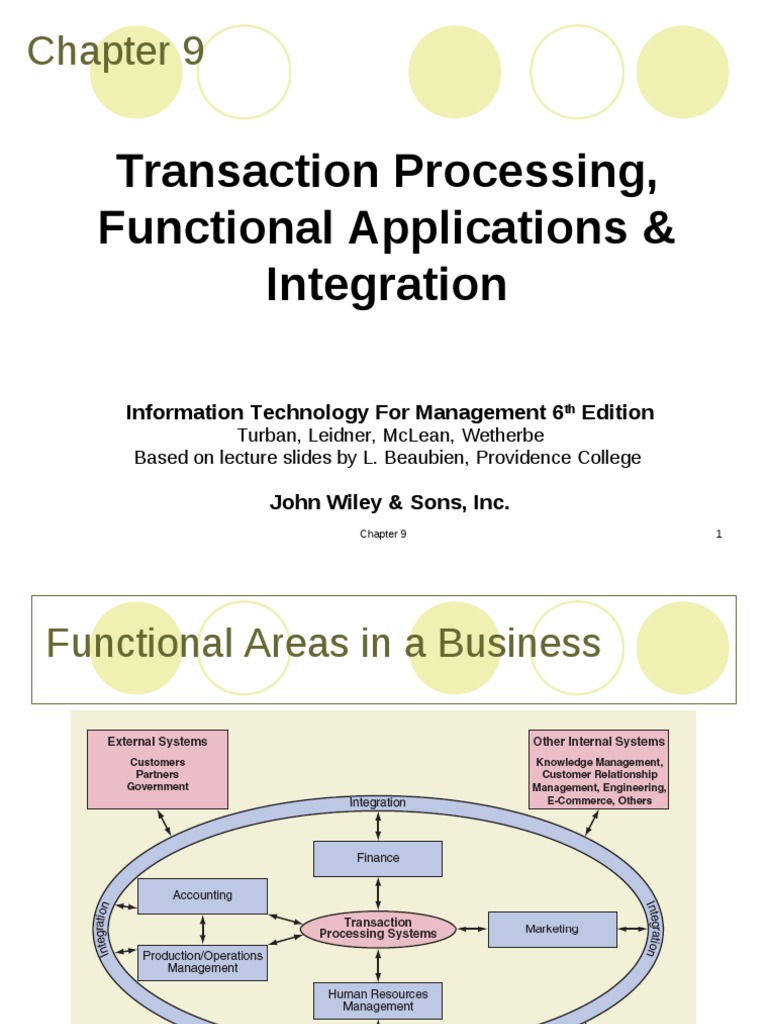 Transaction Processing System | PDF | Sales | Logistics