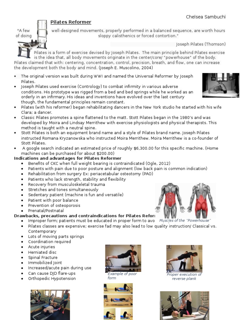 Pilates Reformer | PDF | Pilates | Musculoskeletal System