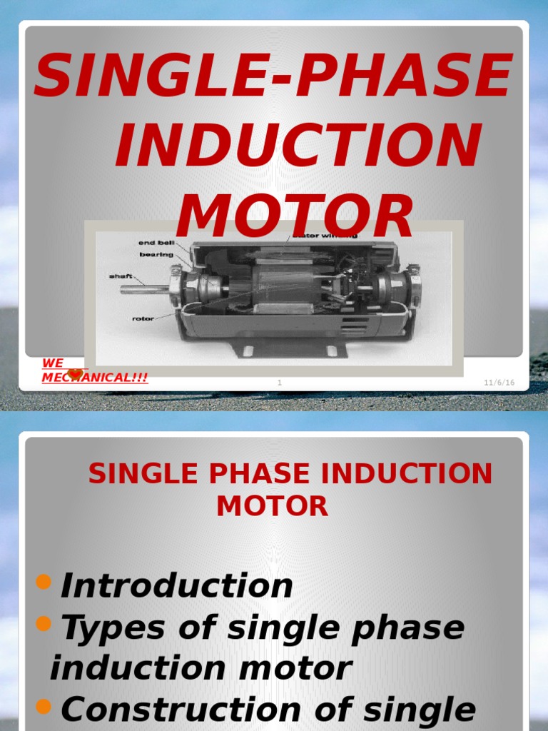 Single-Phase Motor Basics | PDF | Electric Motor | Magnetic Devices