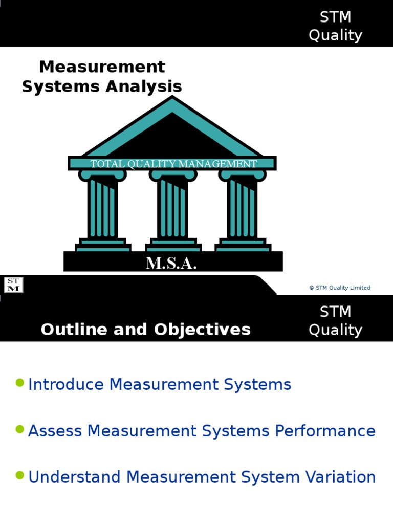 Measurement Systems Analysis: Total Quality Management | PDF