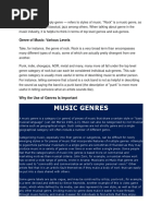 Britpop Instrumentation and Features | PDF | Singing | Songs