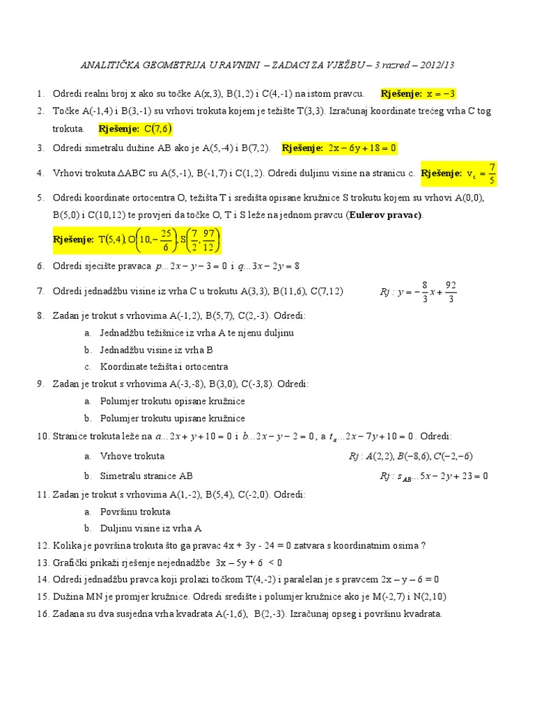 Analiticka Geometrija | PDF