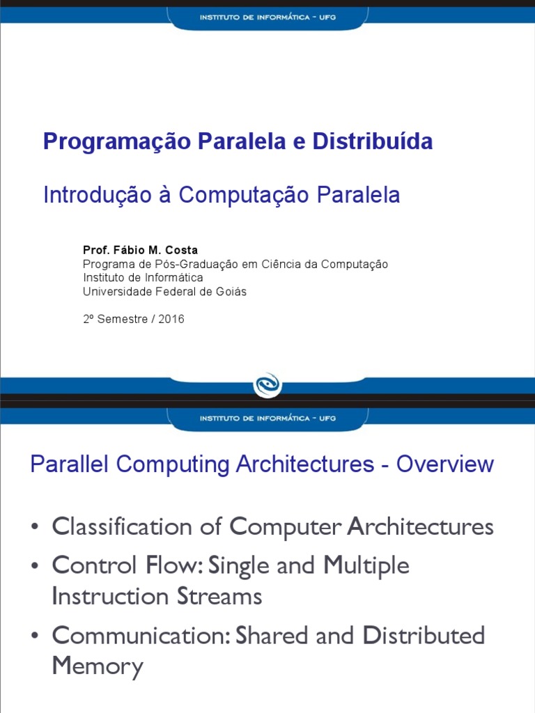 Programação Paralela e Distribuída | PDF | Parallel Computing | Central ...
