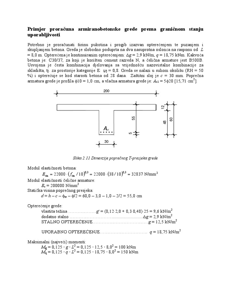 Progib - Primjer | PDF