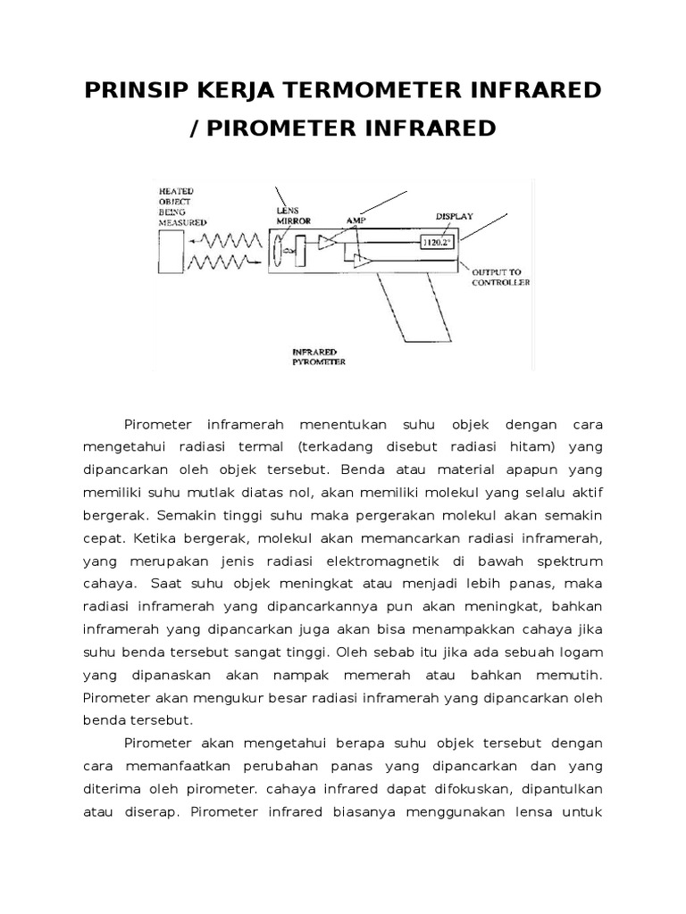Prinsip Kerja Termometer Infrared | PDF