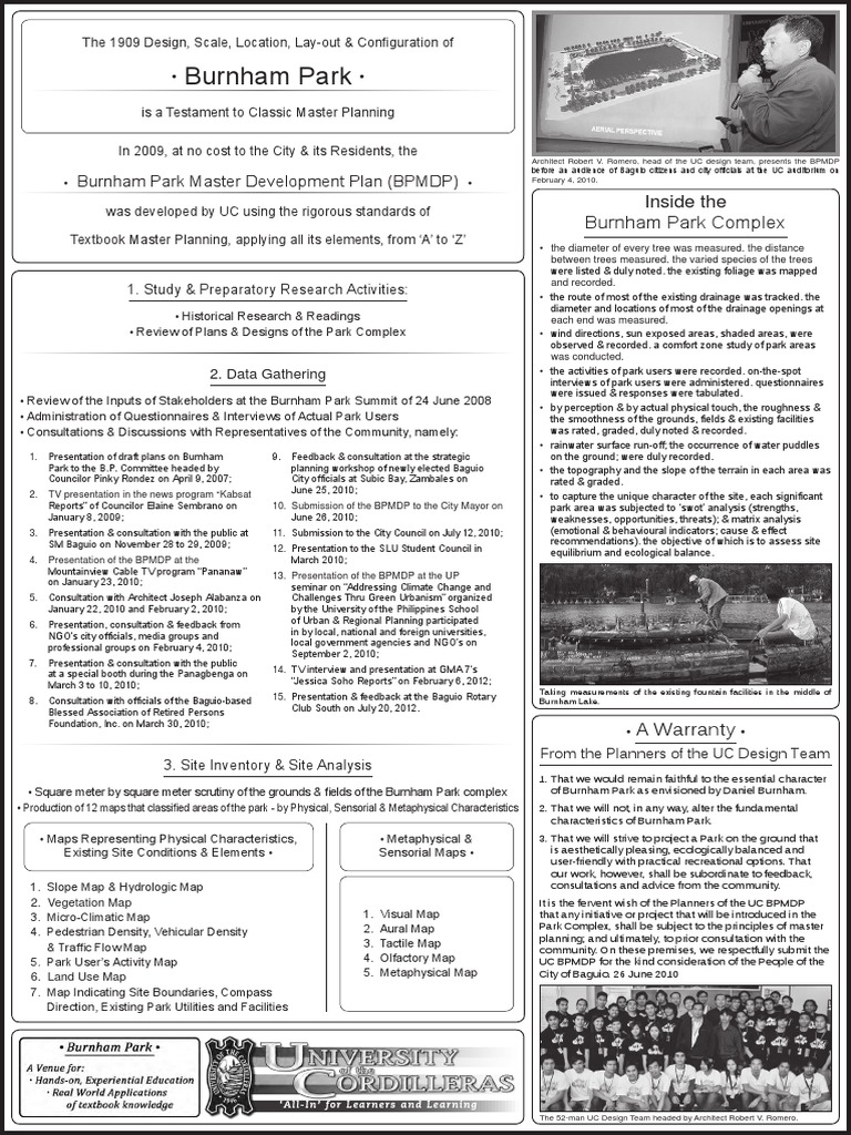 Burnham Park Master Development Plan (BPMDP) | Download Free PDF | Map ...