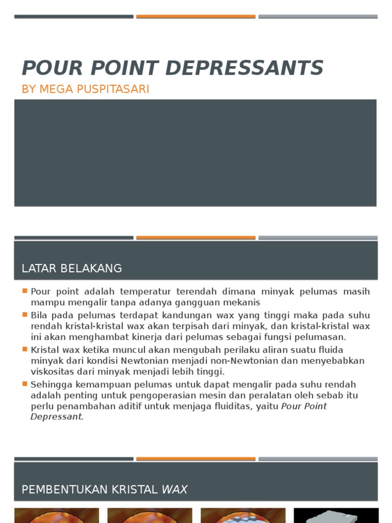 Pour Point Depressants | PDF