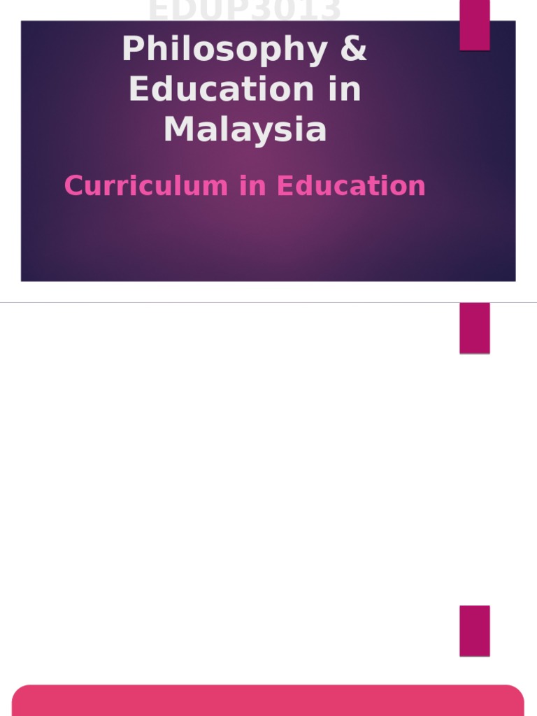 Curriculum in Malaysia | PDF | Curriculum | Educational Technology