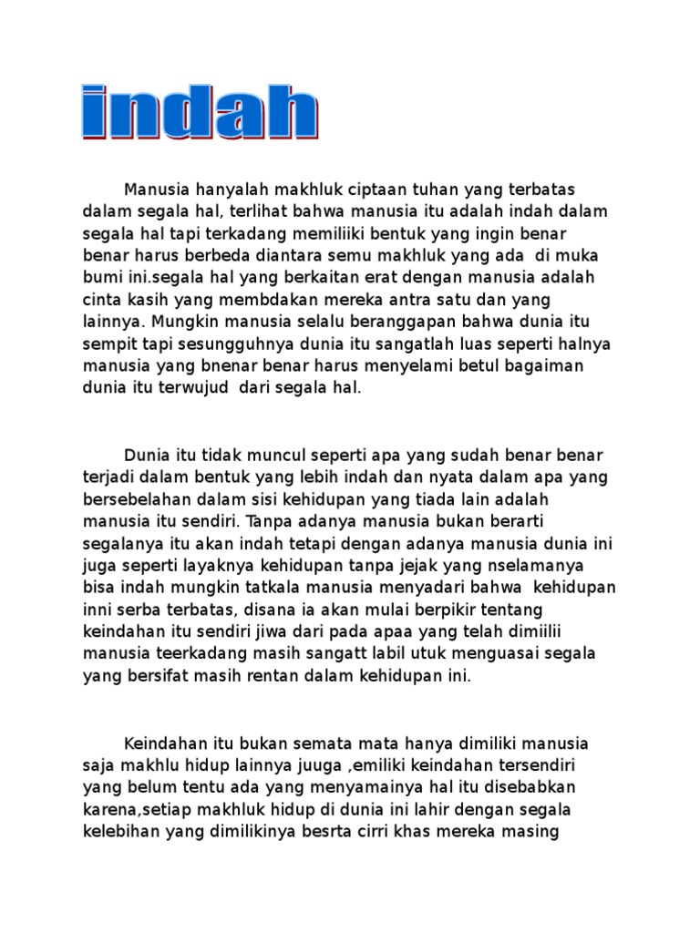 Keterbatasan Manusia | PDF