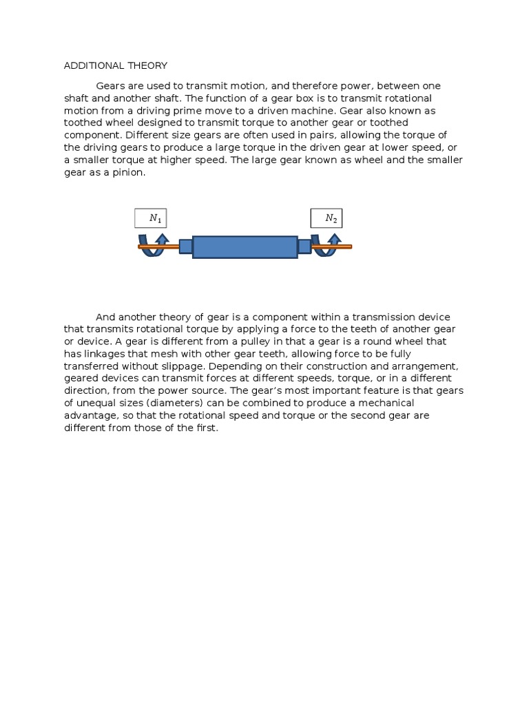 Computerized Gear System | PDF | Gear | Transmission (Mechanics)