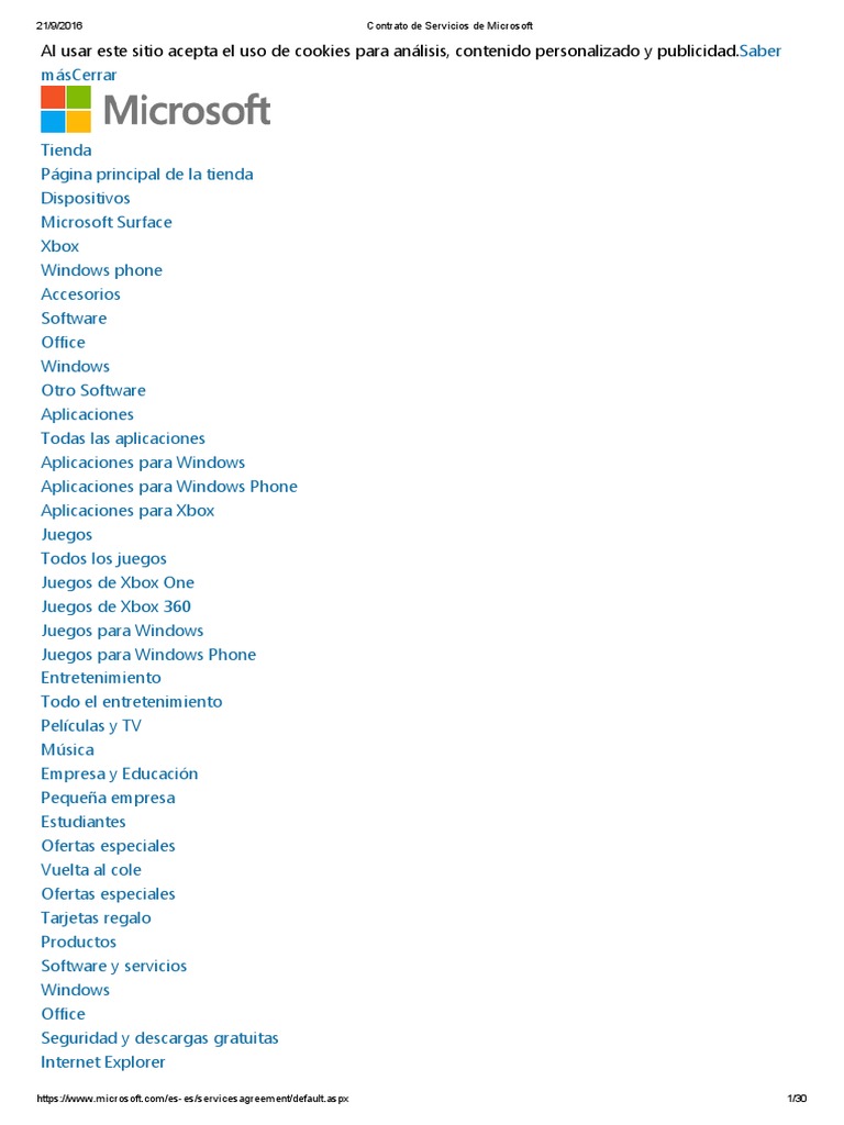 Contrato de Servicios de Microsoft | PDF | Gestión de derechos ...